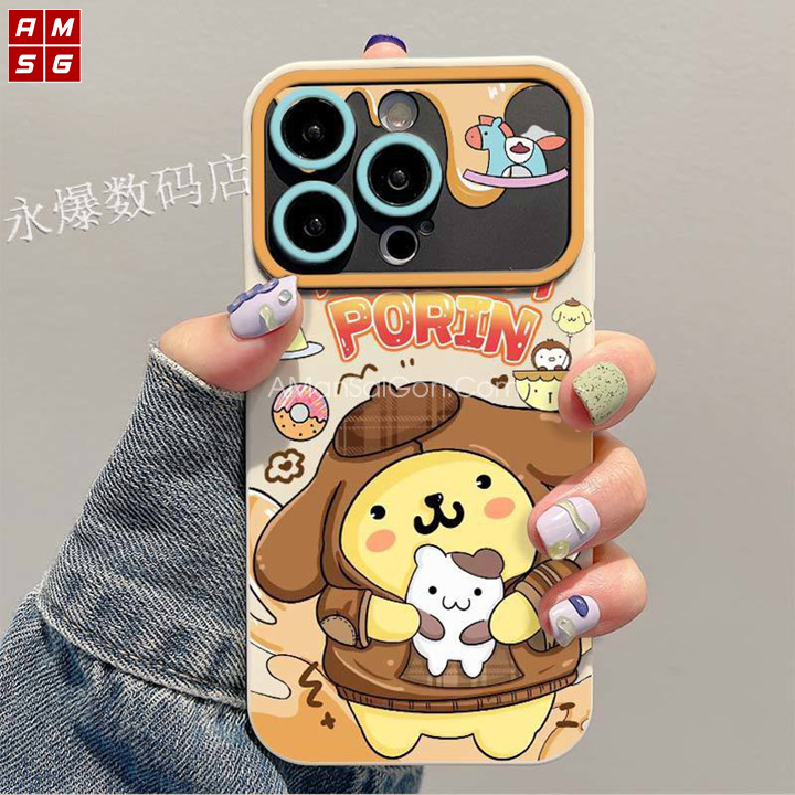 ỐP LƯNG IPHONE KHUNG CAMERA HÌNH POMPOMPURIN – A Mẫn Sài Gòn