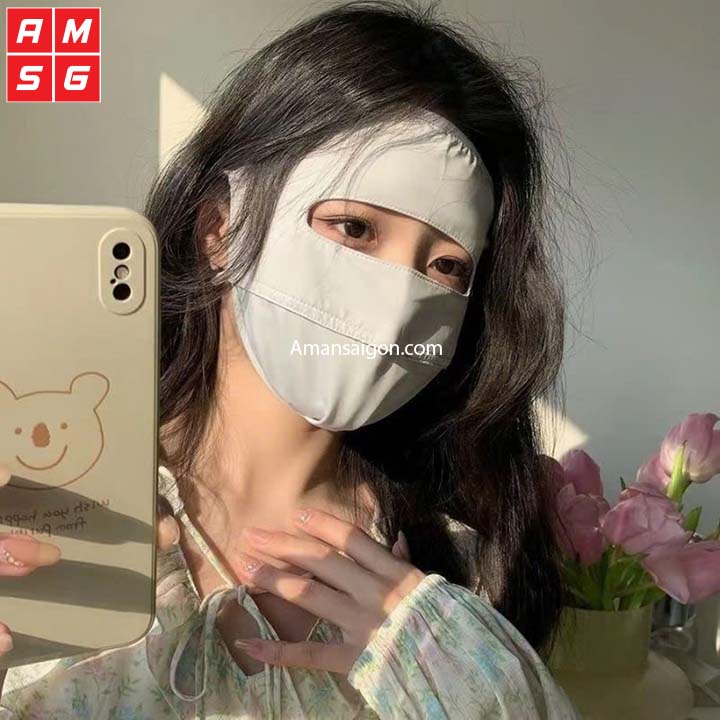 KHẨU TRANG VẢI FULL FACE CHỐNG UV – A Mẫn Sài Gòn
