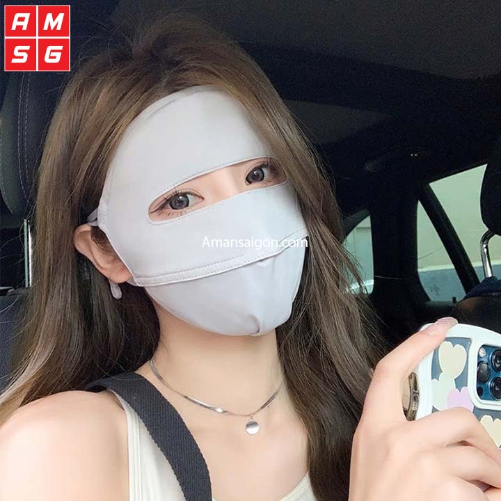 KHẨU TRANG VẢI FULL FACE CHỐNG UV – A Mẫn Sài Gòn