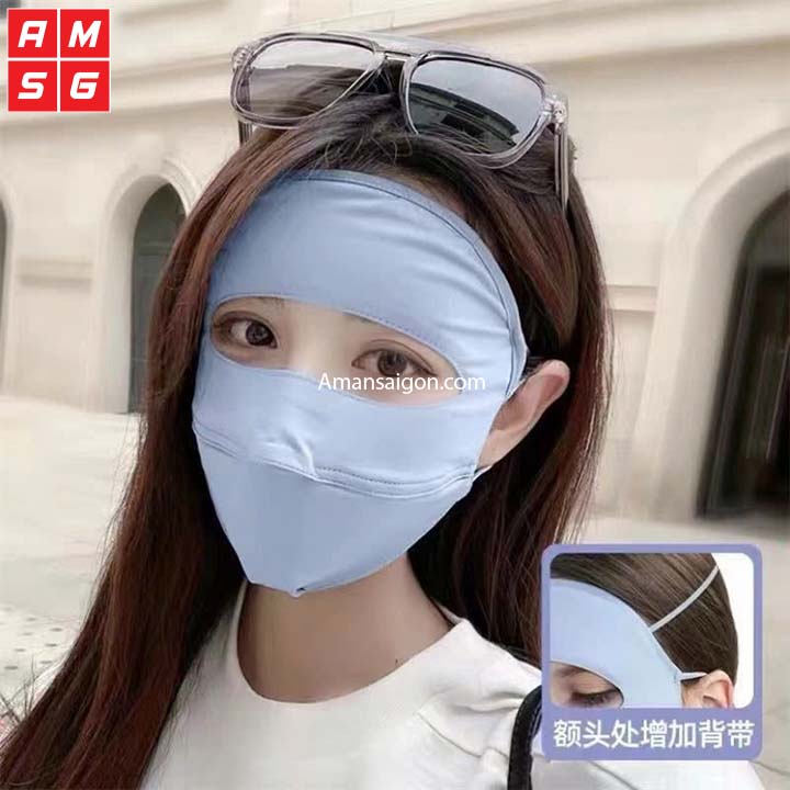 KHẨU TRANG VẢI FULL FACE CHỐNG UV – A Mẫn Sài Gòn