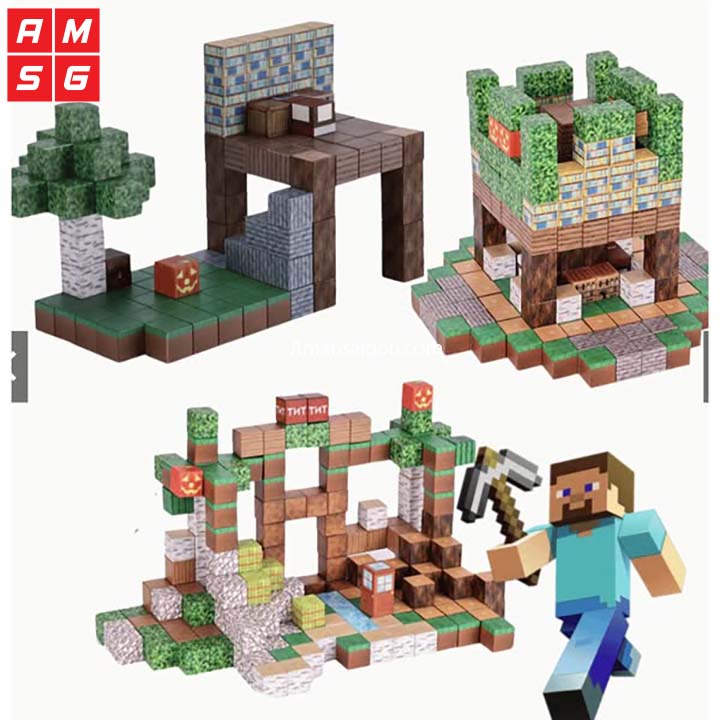 SET 50 VIÊN NAM CHÂM MINECRAFT XẾP MÔ HÌNH – A Mẫn Sài Gòn