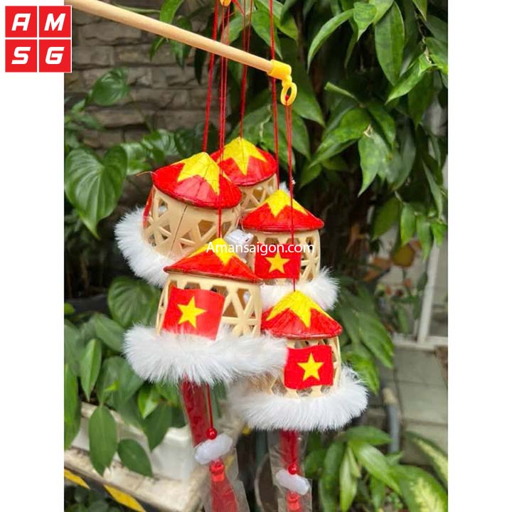 LỒNG ĐÈN TRUNG THU NÓN NGÔI SAO CÓ LÔNG – A Mẫn Sài Gòn